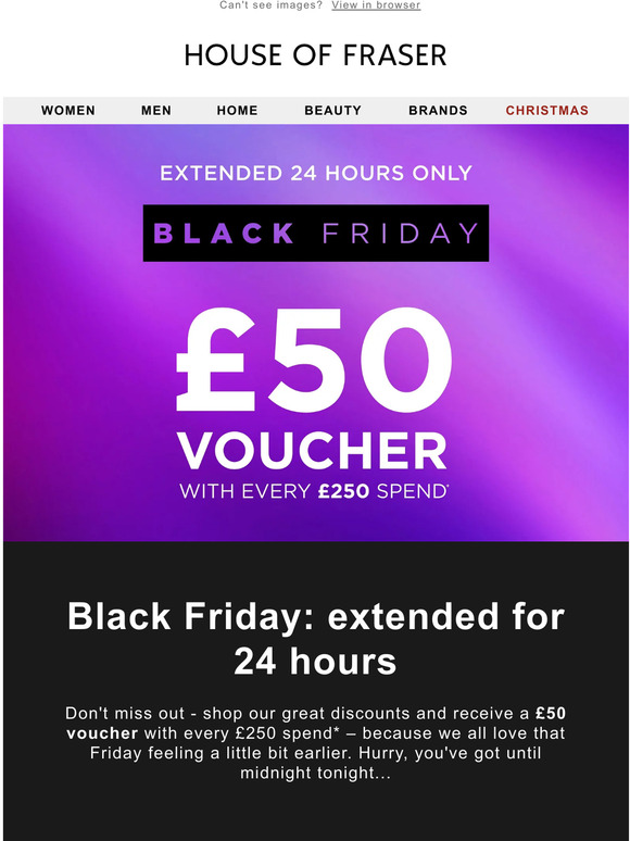 House Of Fraser We ve Got Some Good News Milled house-of-fraser-we-ve-got-some-good-news-milled
