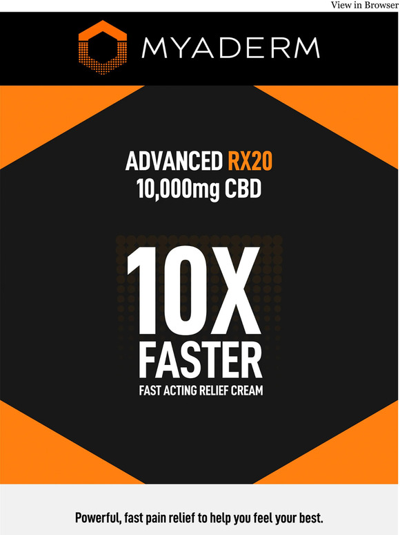 Myaderm: Powerful Pain Relief - Advanced RX20 With 10,000 mg of Pure ...