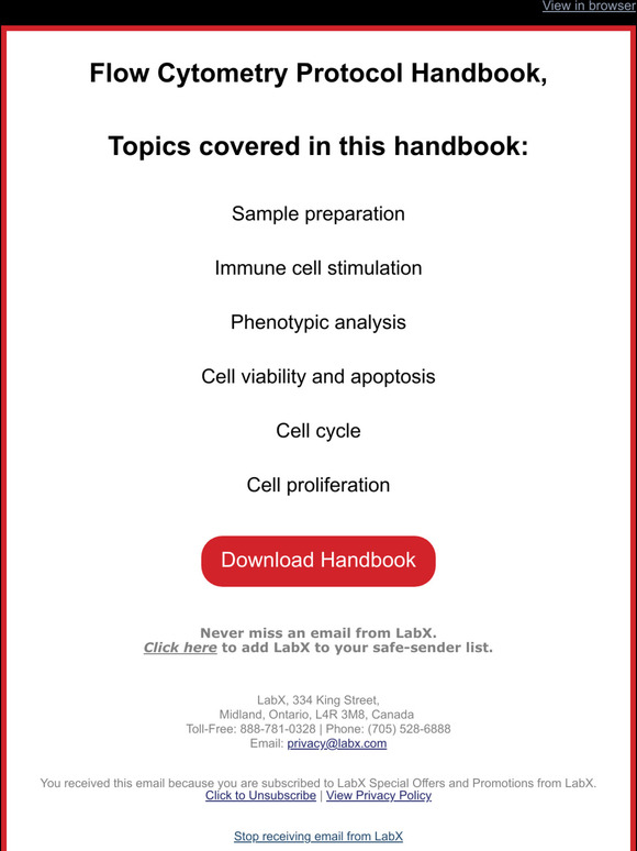 LabX: Download Topic: Flow Cytometry Protocol | Milled