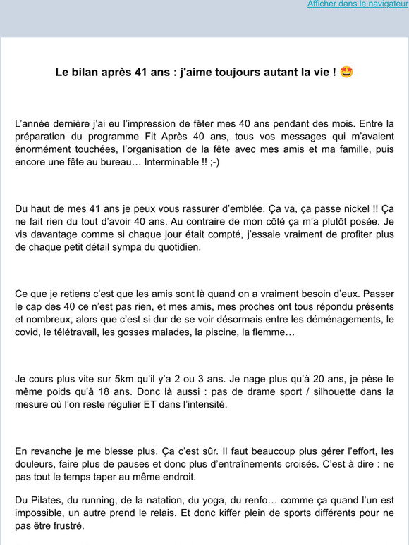 Lucile Woodward: Le bilan après 41 ans : j'aime toujours autant la vie ...
