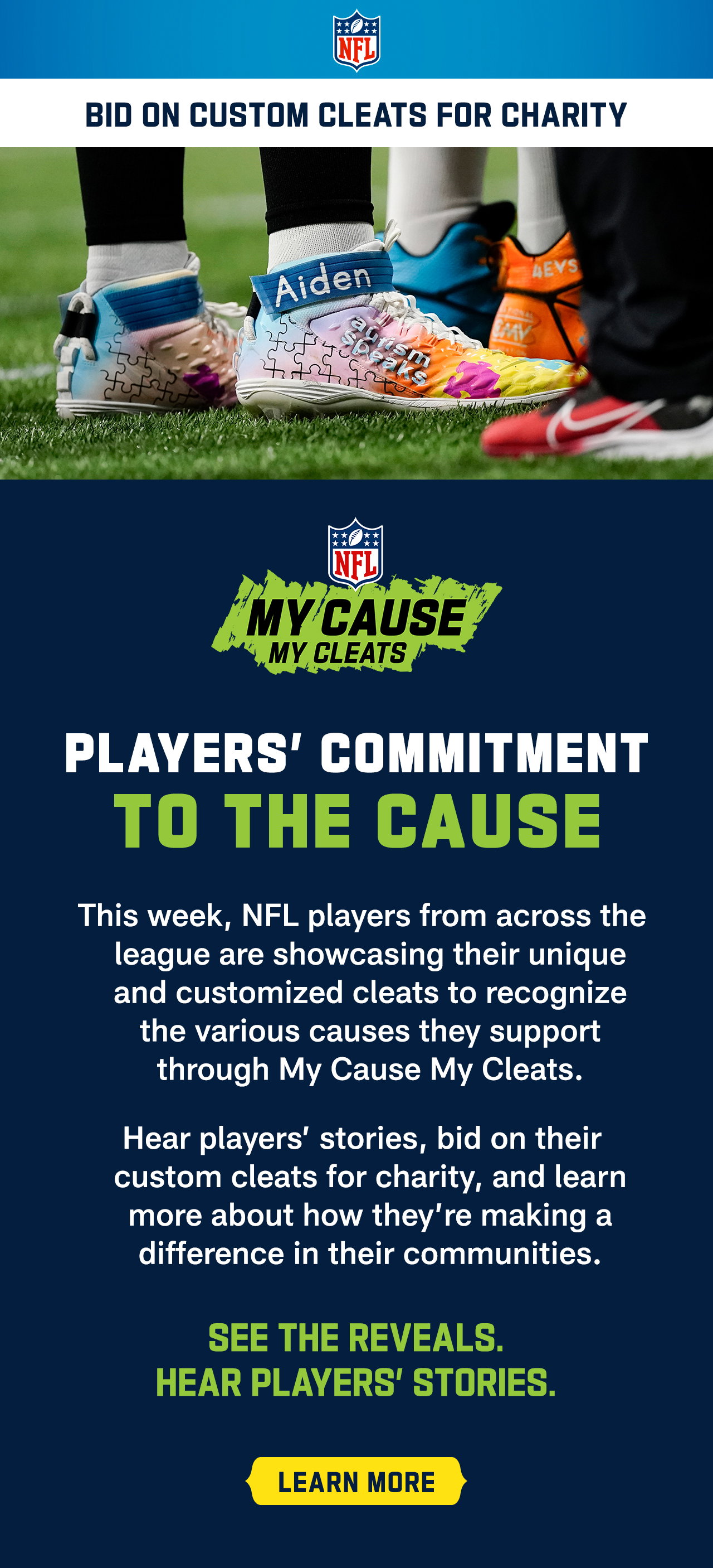 NFL Gamepass: My Cause My Cleats – See the Reveals, Hear Players ...