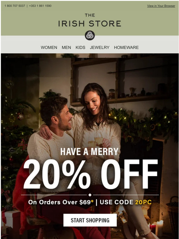 The Irish Store: 20% Off Coupon | Milled