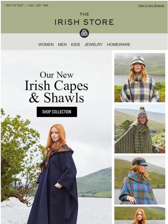 The Irish Store: Our New Collection of Capes & Shawls! 🧵 | Milled