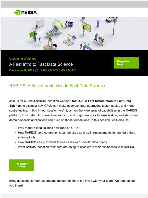 Nvidia: Register today: NVIDIA RAPIDS Webinar | Milled