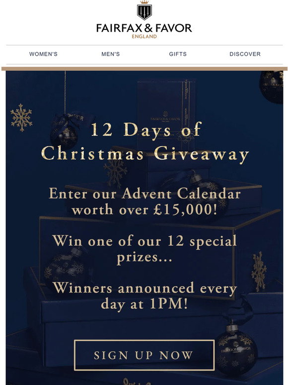 Fairfax & Favor: YOU COULD WIN | Milled