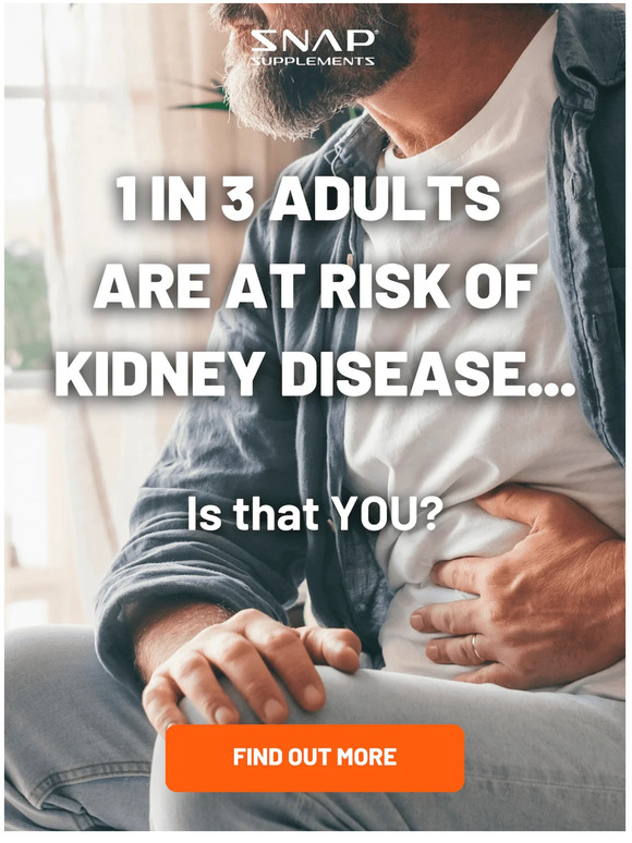 Snap Supplements: Kidney disease signs and symptoms 🩺 | Milled