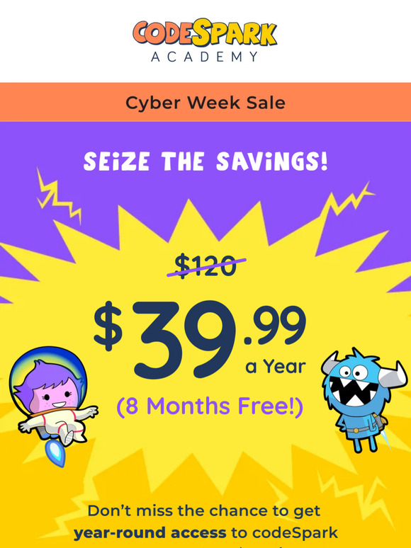 CodeSpark: Lock In a Year of codeSpark for $39.99 | Milled