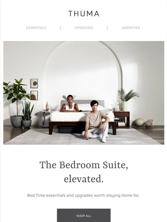 Thuma: The Bedroom Suite, elevated. | Milled
