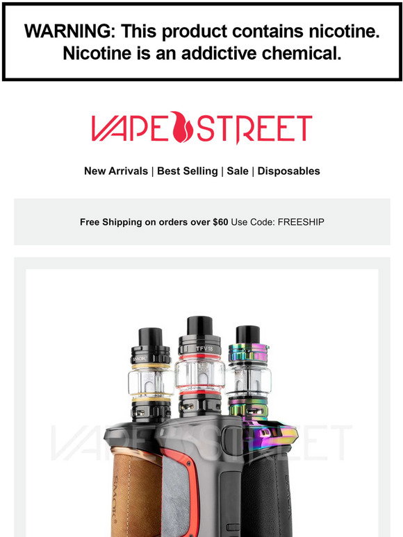 Vape Street: 🚨Smok Mag 18 230W Starter Kit has arrived! | Milled
