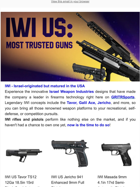 GritrSports: 👉IWI US: Most Trusted Guns With Innovative Design | Milled