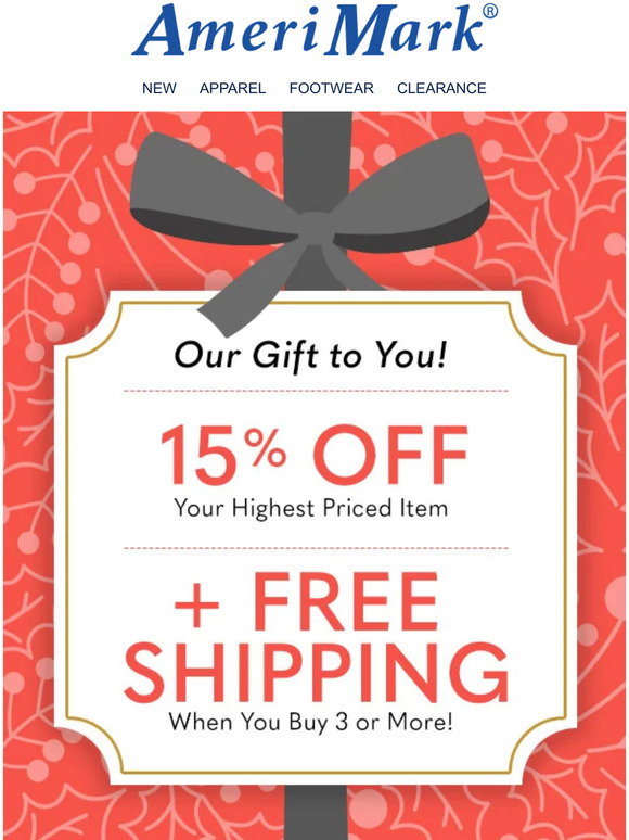 AmeriMark: 🎁 Our Gift to You! 15% off + FREE Shipping! | Milled