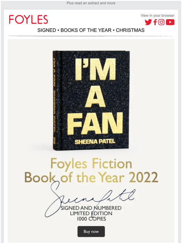 Foyles: Fiction Book of the Year: Sheena Patel's I'm a Fan | Black and ...