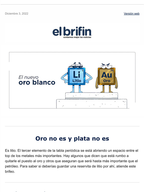 El Brifin: Le dicen el petróleo blanco | Milled