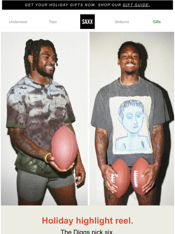 SAXX: Happy Ball-idays from Stefon & Trevon Diggs 🏈 | Milled