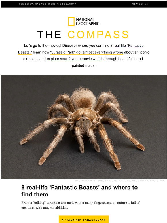 National Geographic: The Compass goes to the movies! Famous movie sites ...