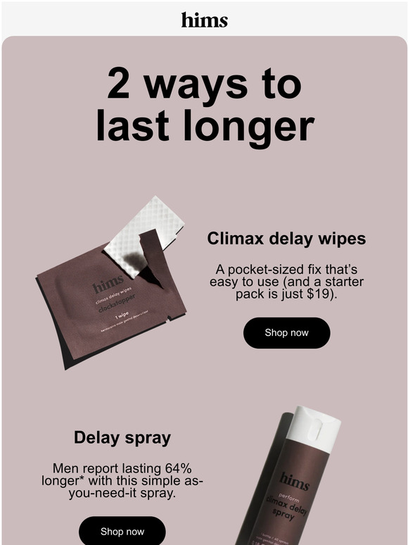 Hims: Last longer with pocket sized solutions | Milled
