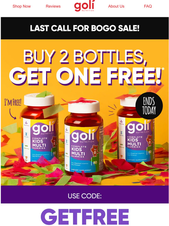Goli Nutrition: Your code expires soon 🕥 | Milled