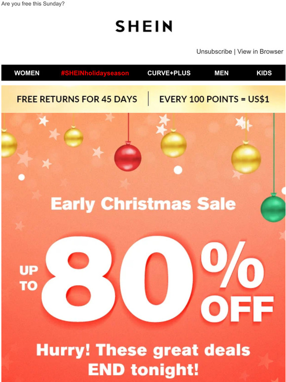 SHEIN: Final countdown to the Early Christmas Sale🎄⏰ | Milled