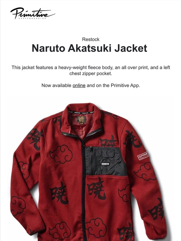 Primitive: [Restock] Naruto Akatsuki Jacket 🚨 | Milled