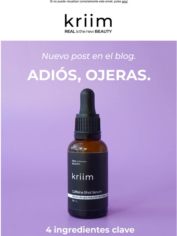 Kriim: 4 ingredientes clave para deshacerte de las ojeras | Milled