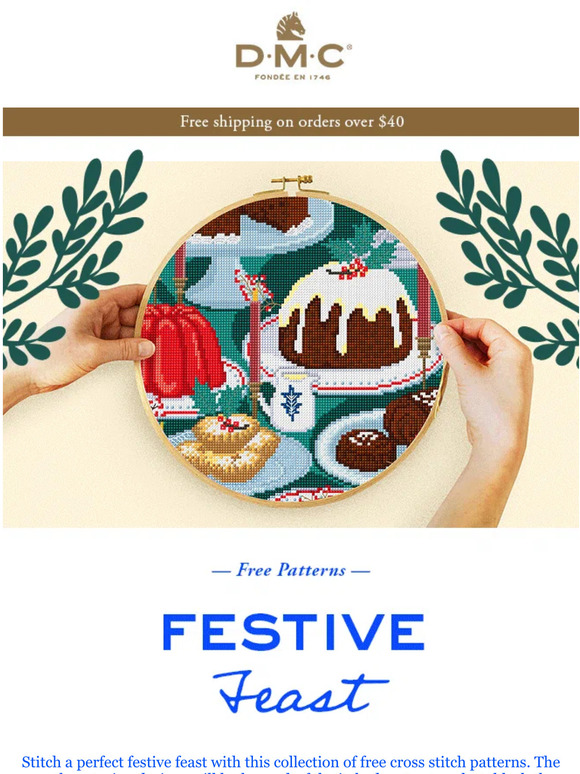 DMC: Free Patterns: Festive Feast | Milled