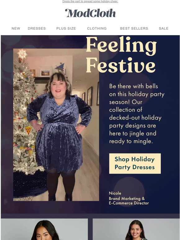 Modcloth: Sleigh at your next holiday party. | Milled