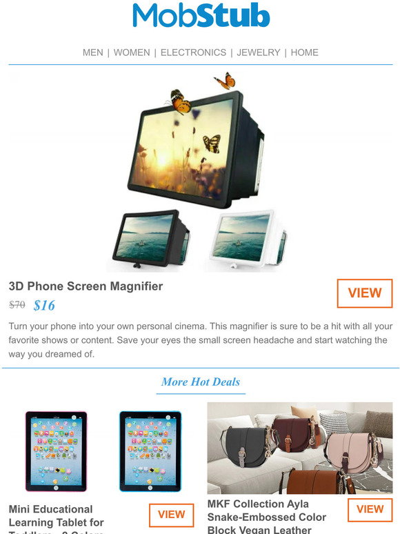 MobStub: Mobile Private Cinema: 3D Phone Screen Magnifier - 78% Off ...