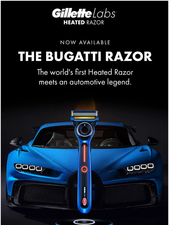 Gillette: RESTOCKED: the Bugatti Heated Razor 🔥 | Milled