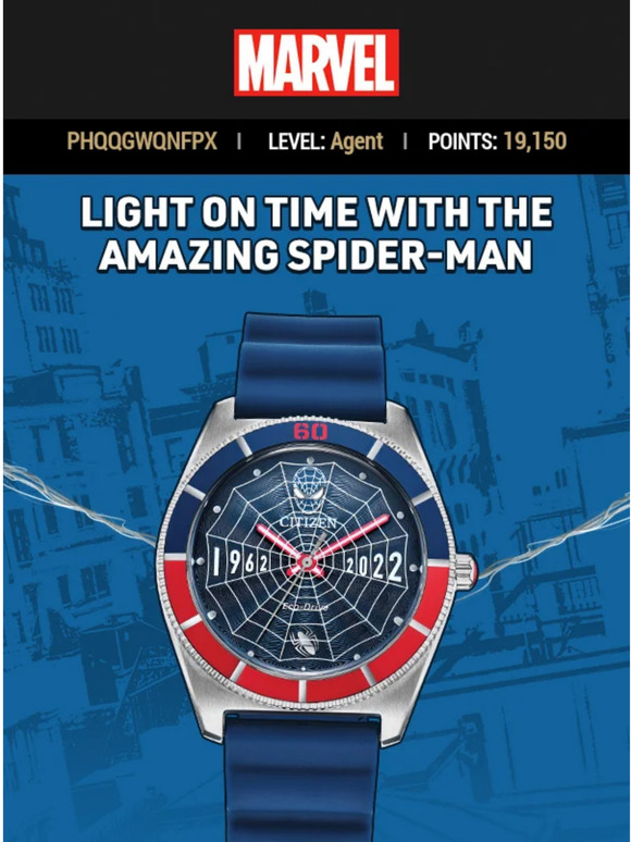 Marvel: Light on Time with the Amazing Spider-Man | Milled