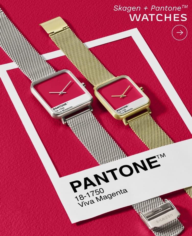 Skagen Watches: skagen + pantone collab collection. | Milled