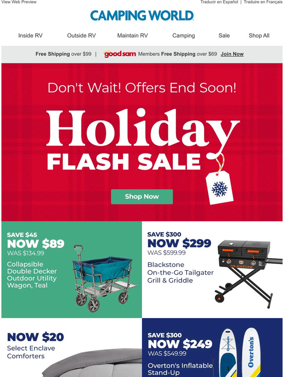 Camping World: Holiday Flash Sale Because You're on the Nice List! 🎅 ...