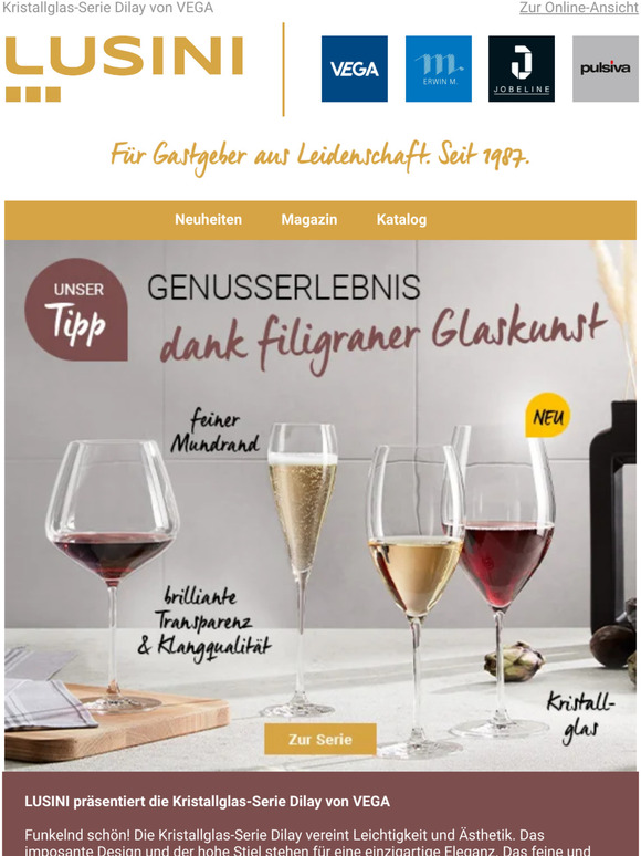 LUSINI: Entdecken Sie kristallklare Eleganz bei LUSINI | Milled