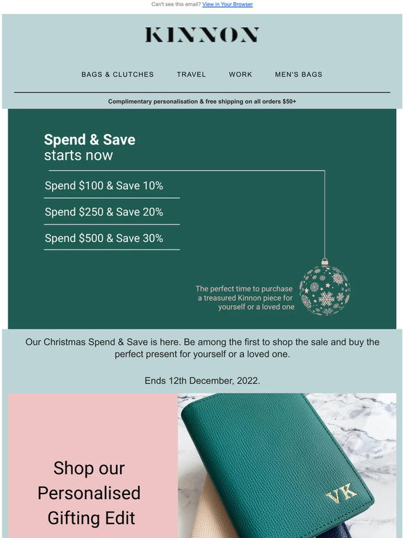 Kinnon: Our VIP Spend & Save starts now | Milled