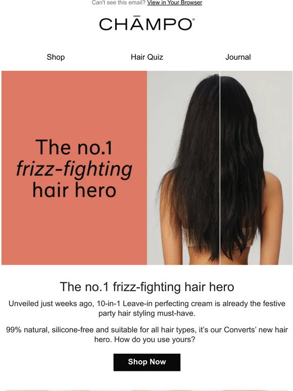 Champo: The no.1 frizz-fighting hair hero | Milled