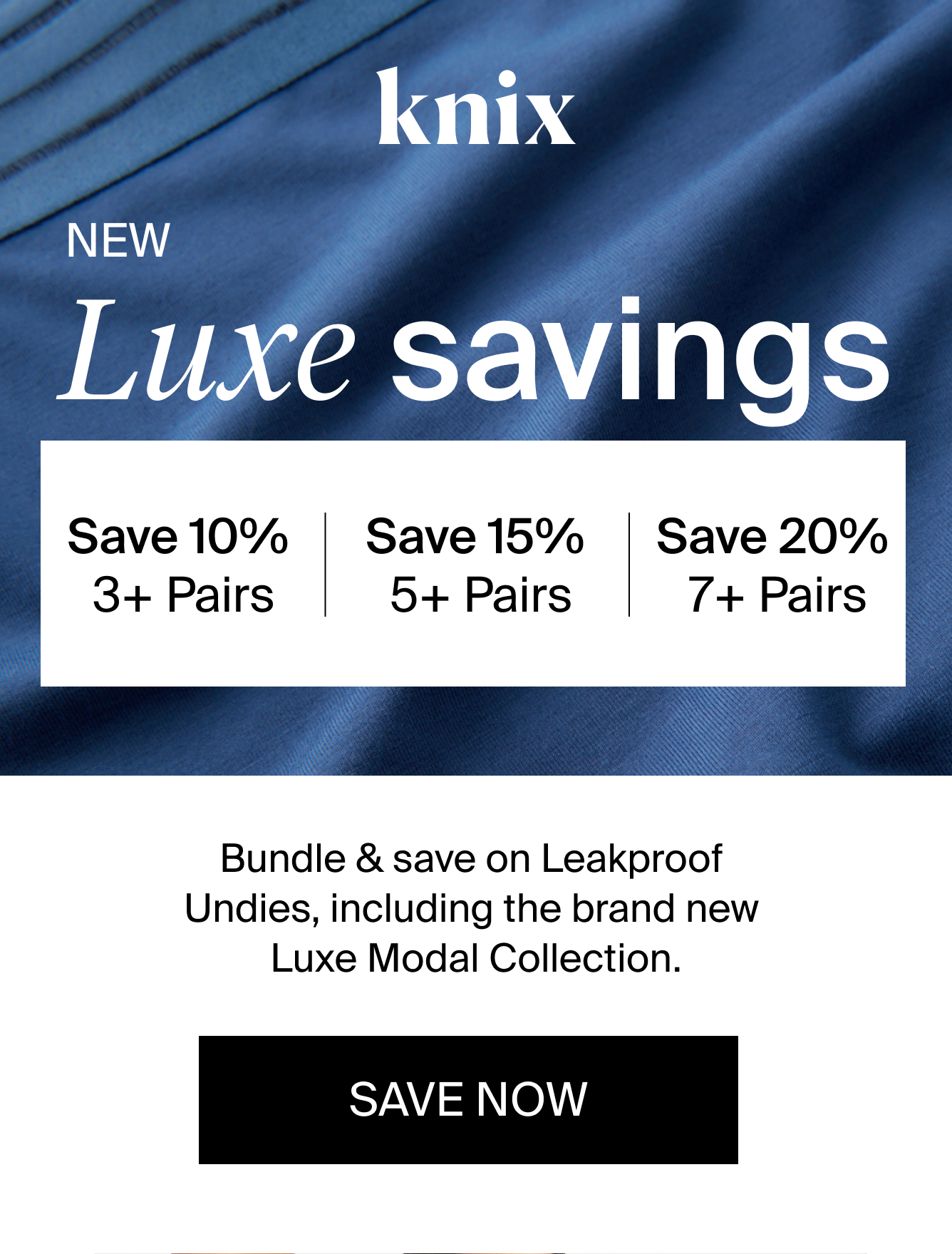 Knix: ICYMI - NEW Luxe Modal Leakproof Undies | Milled