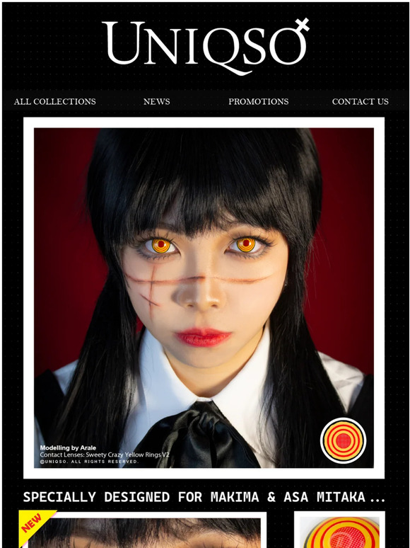 Uniqso: [New Product] New Contacts Specially Designed for Makima & Asa ...