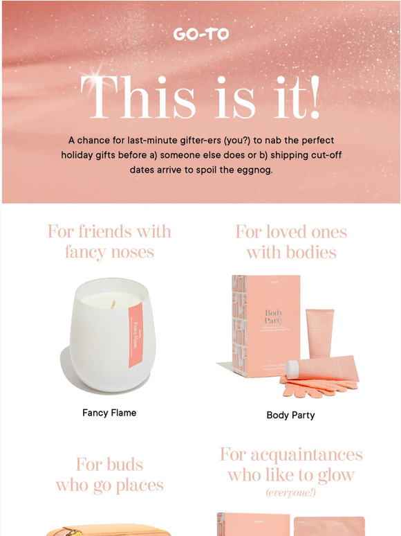 Go-To Skincare: Last-Minute Gifter? | Milled