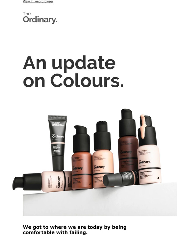 The Ordinary: An update on Colours. | Milled