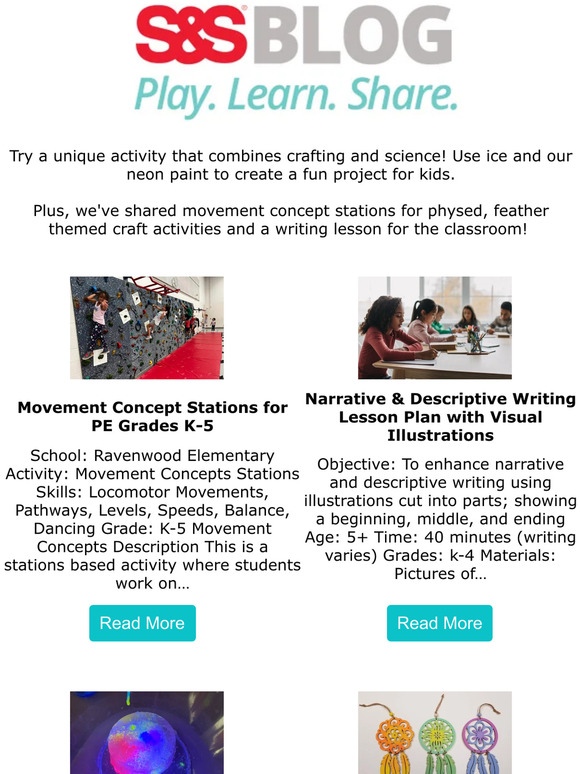 S&S Worldwide: DIY Neon Ice Activity + Movement Stations for Physed ...
