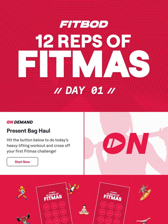 Fitbod: The Fitmas challenges start today! | Milled