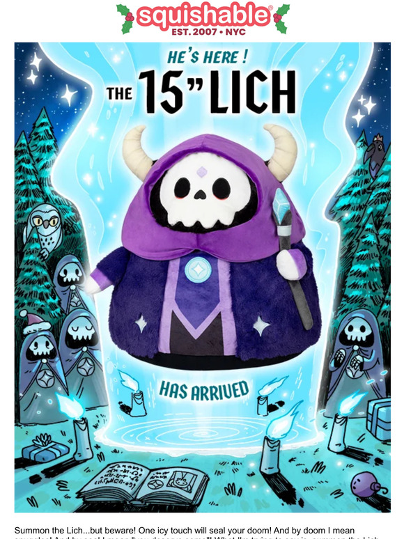 Squishable: Full-size Lich has been summoned!! | Milled