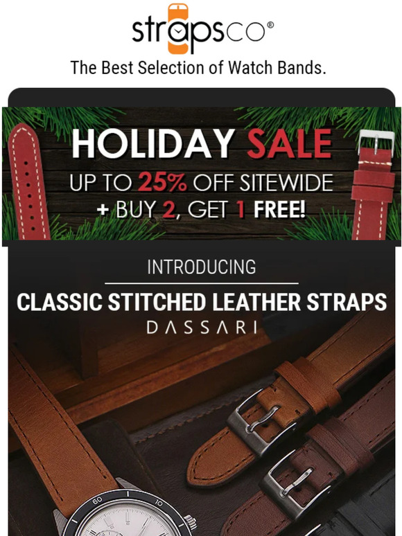 strapsco.com - Convert: Introducing the Classic Stitched Strap | Milled