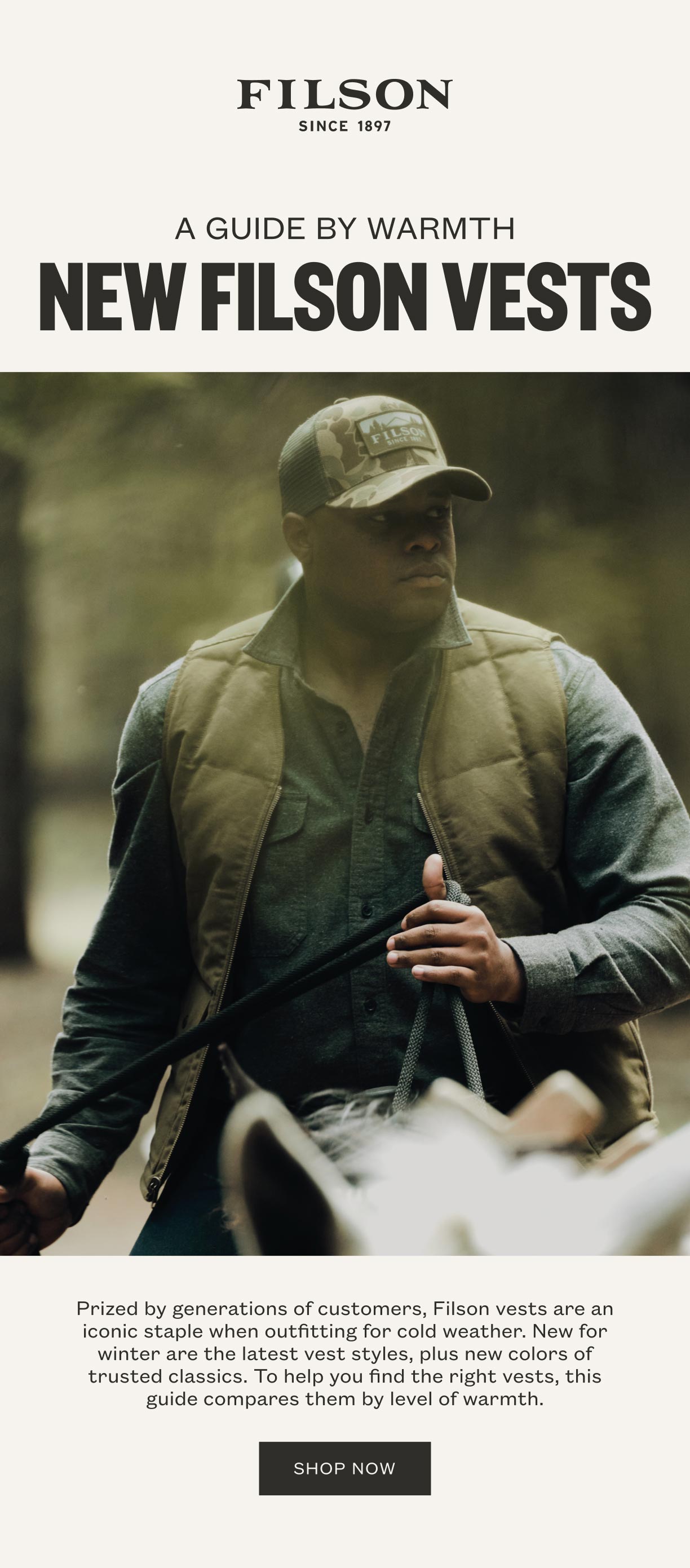 Filson: New Filson Vests | Milled