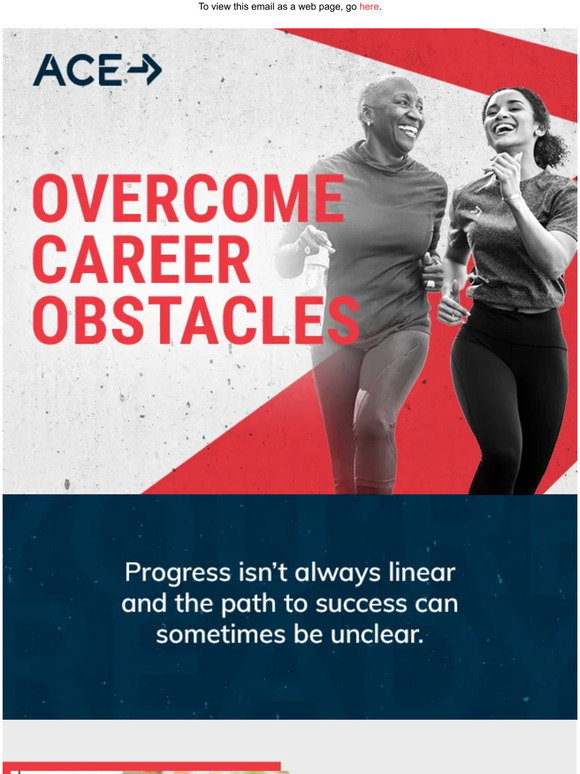 American Council on Exercise: Overcome career obstacles with ACE | Milled