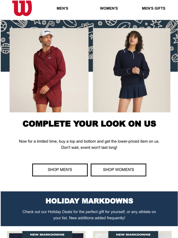 Wilson: HAPPENING NOW: COMPLETE THE SET EVENT | Milled