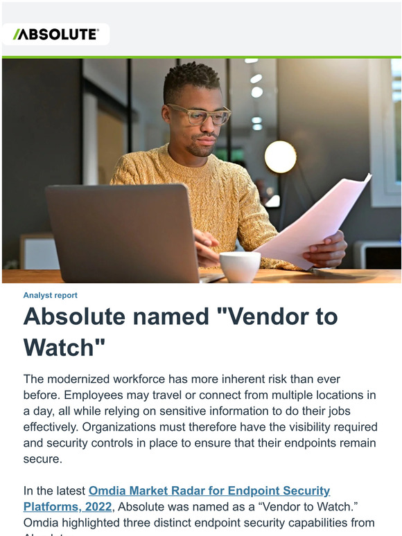 Absolute: Endpoint Security Platform Vendor to Watch | Milled