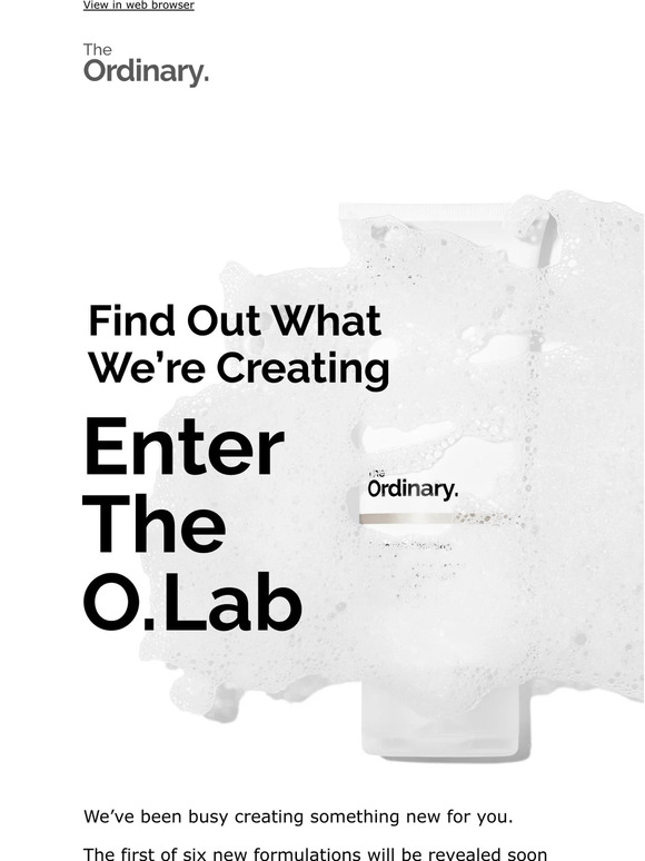 The Ordinary: New Formulation Loading... | Milled