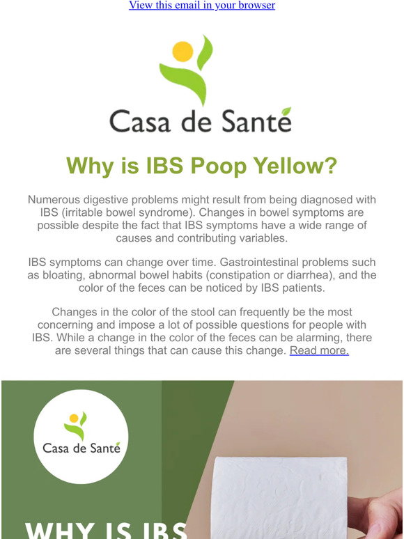Casa de Sante: Here's The Science Behind Having Yellow Stools With IBS ...
