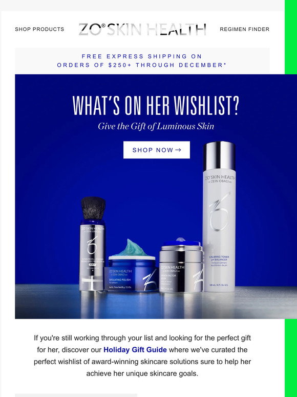 ZO Skin Health: Is Healthy Skin on Her Wishlist? | Milled