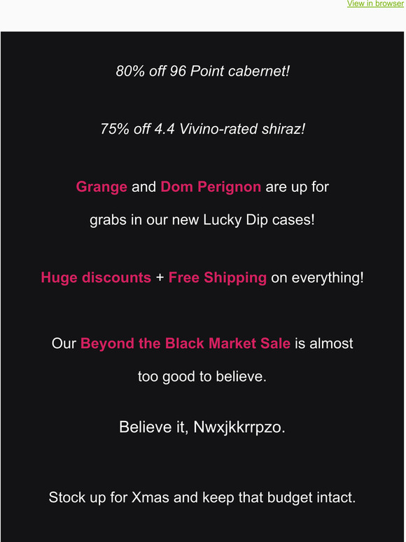 Vinomofo: Our most famous sale returns 🤩 | Milled